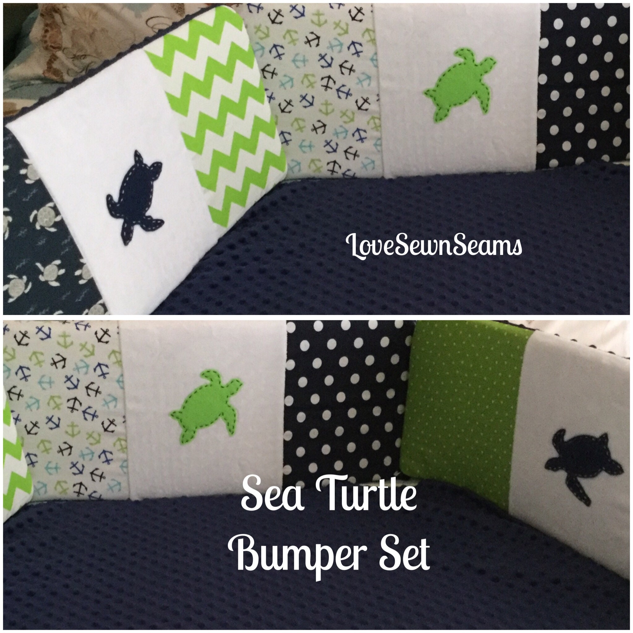 SEA TURTLE Quilt/Sea Turtle matching items available/BABY | Etsy