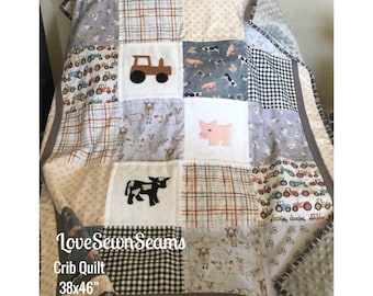 Farm Animals Quilt | Etsy