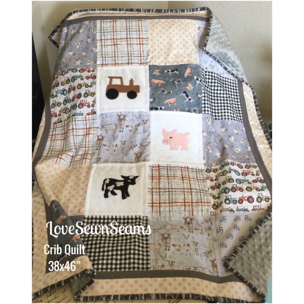 Farm Animals Quilt - Etsy