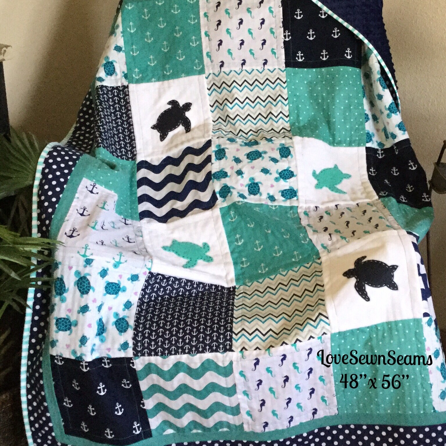 SEA TURTLE Quilt/sea Turtle/sea Turtle Nursery/sea Turtle - Etsy