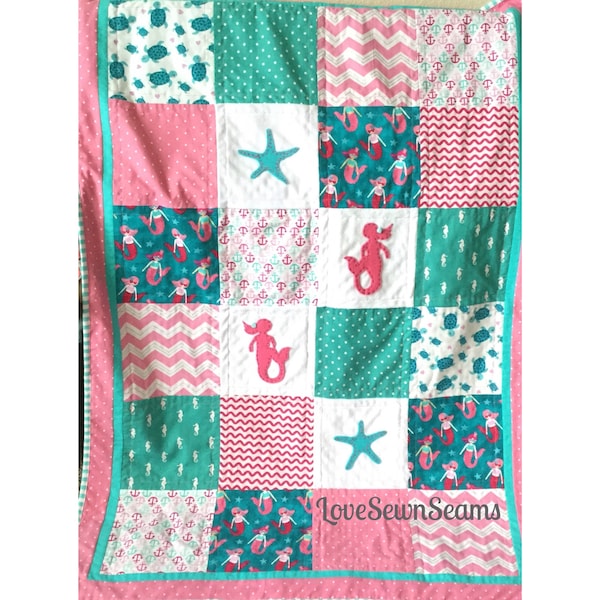 Mermaid Quilt - Etsy
