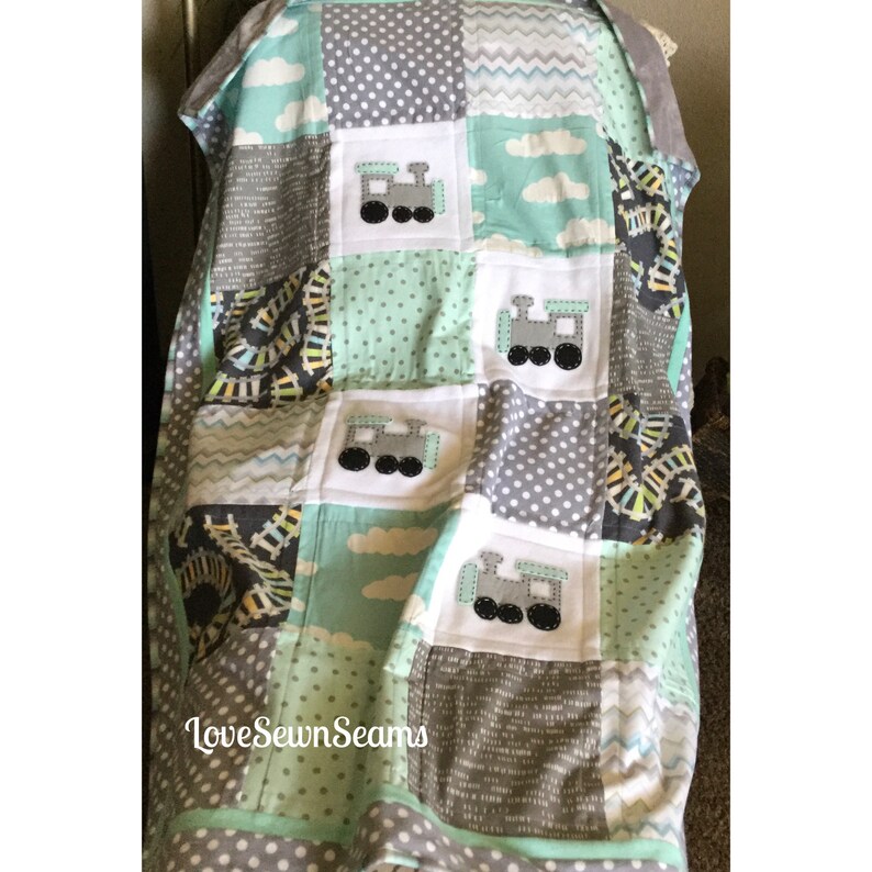 MADE TO Order/train Quilt/train Baby Quilt/train - Etsy