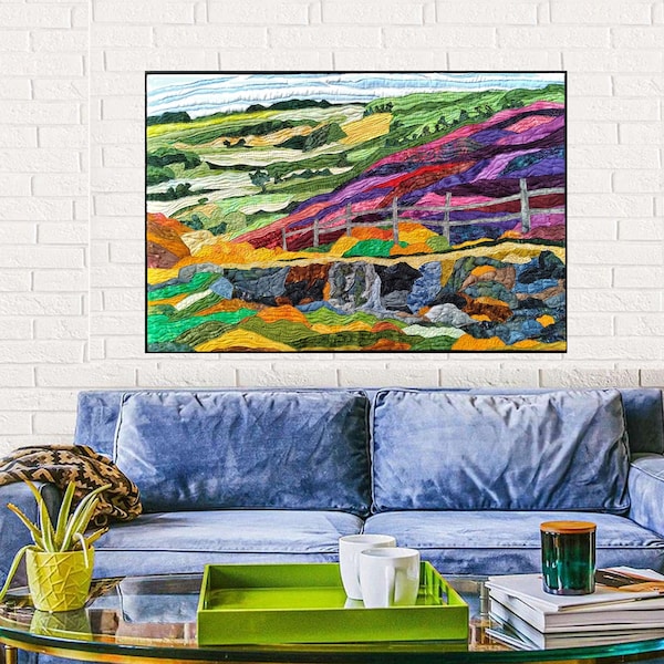 Landscape Art Quilt - Etsy