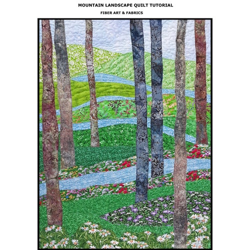 Mountain Landscape Quilt Tutorial. Instructions Photographs & - Etsy