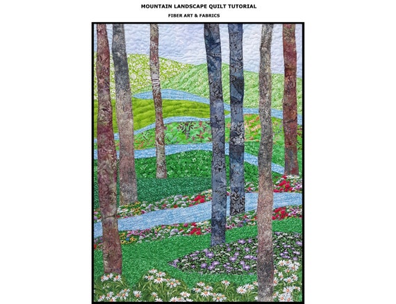 Mountain Landscape Quilt Tutorial. Instructions Photographs & - Etsy