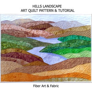 Landscape Quilt Pattern & Tutorial: 18x24 Wall Hanging (PDF Download ...