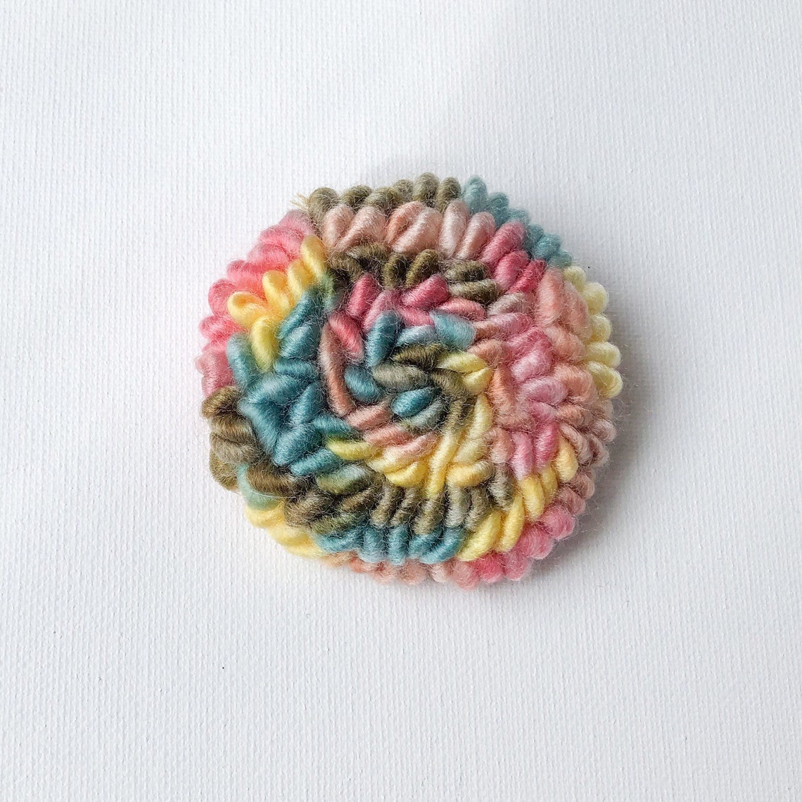 Rainbow Tie-dye, Punch Needle Barrettes - Etsy