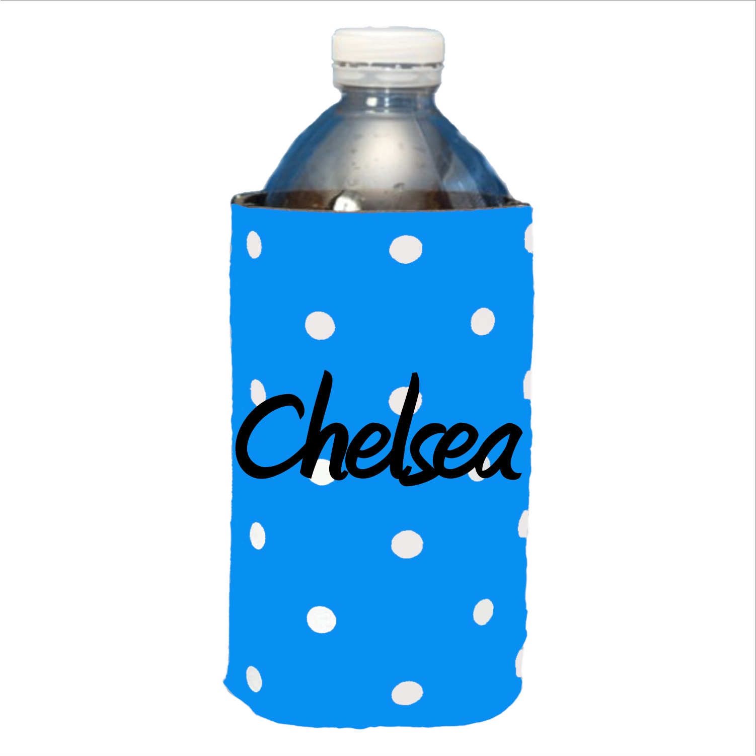 Water Bottle Cozies Neoprene Personalized Polka Dot Water - Etsy