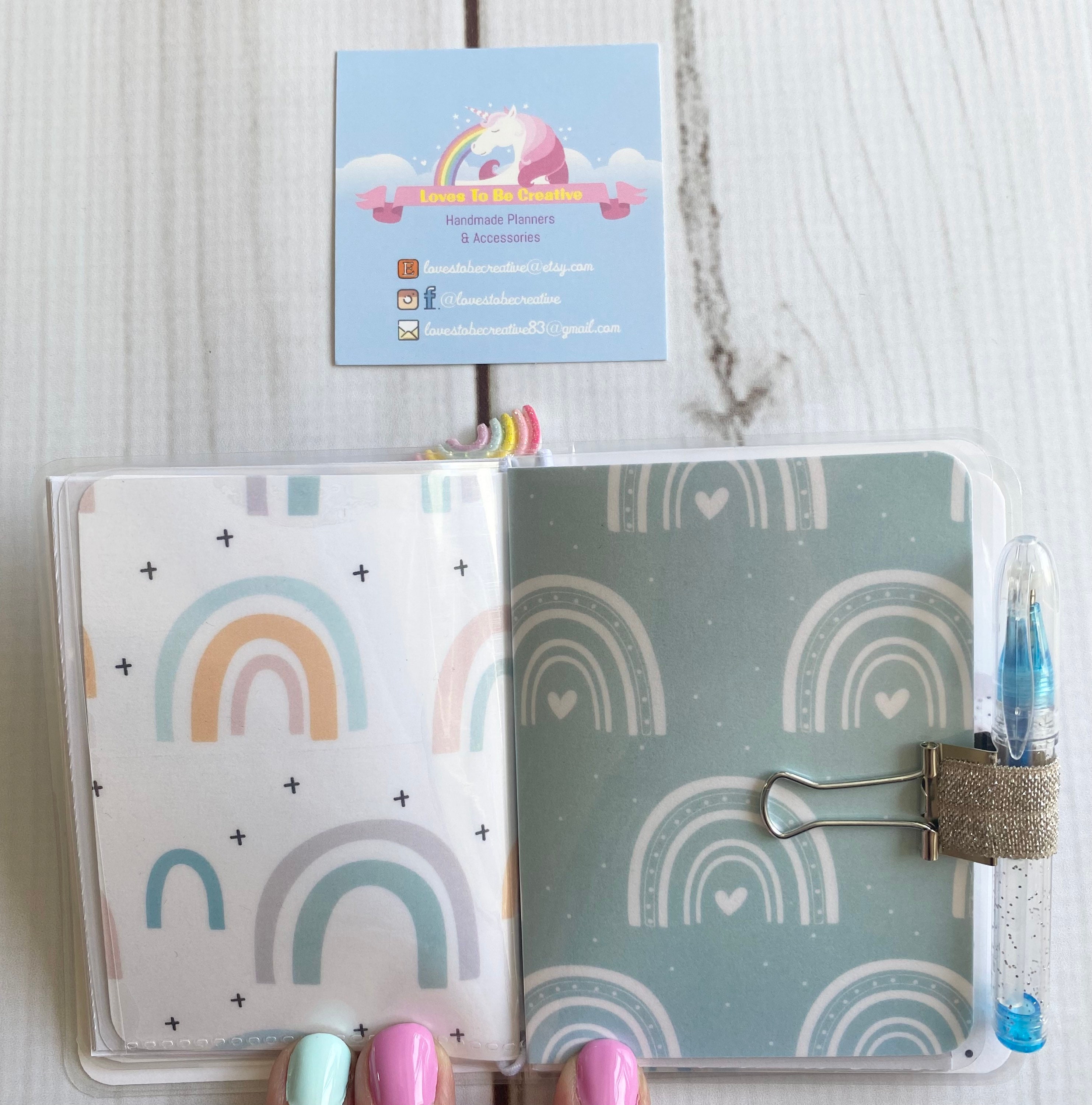 Sweet Rainbows Tiny Mini TN Notebook Planner - Etsy