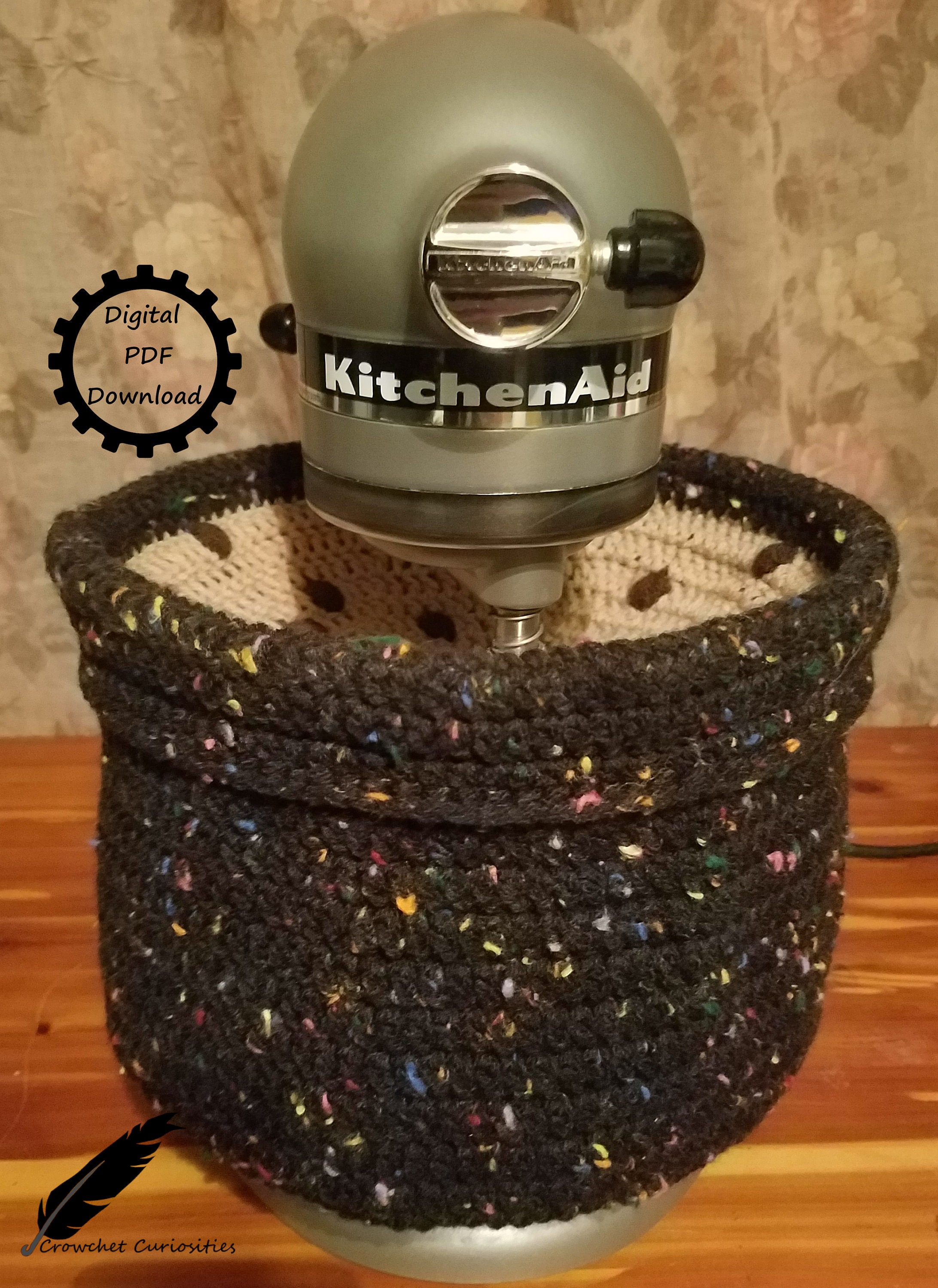 PDF Download of Crochet Cookie Dough Mixing Bowl Stand Mixer Cozy Cover ...