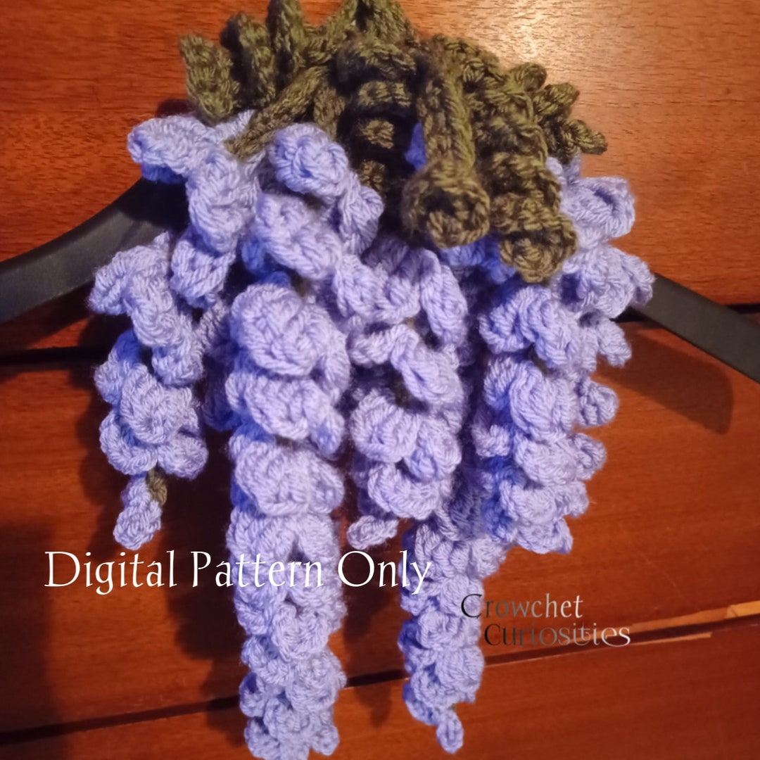 Digital Crochet Pattern, Photo Tutorial for Wistaria Whimsy Flowers - Etsy