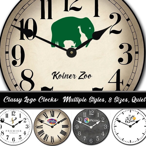 Company Logo Clock - Etsy