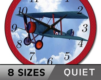 Large Airplane Wall Clock - Etsy