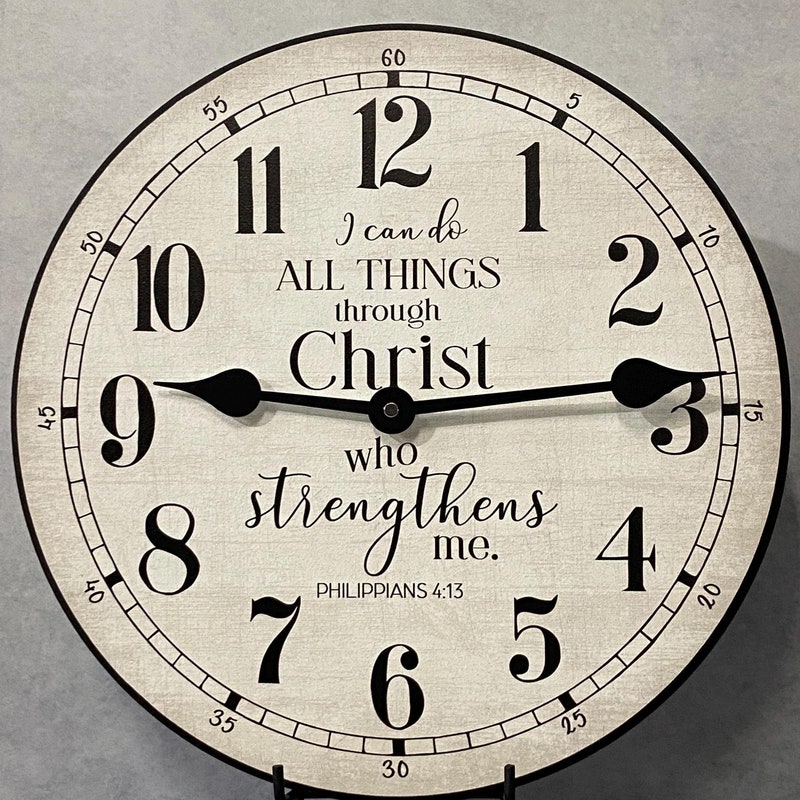 Clock Wall Scripture - Etsy
