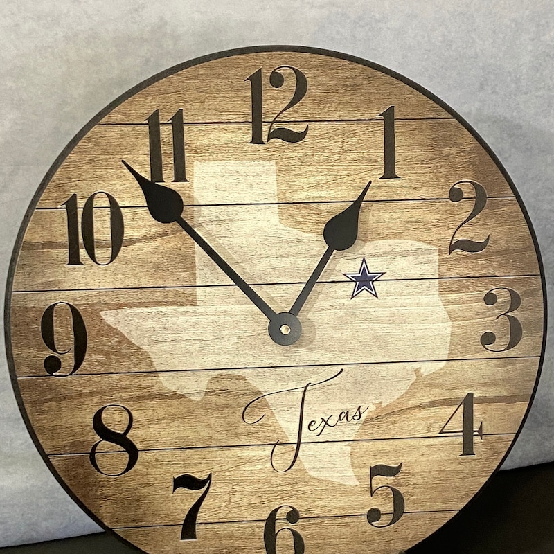 Texas Wall Clock - Etsy