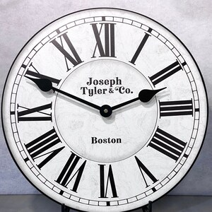 Classic White Wall Clock, 8 Sizes to Choose, Made in USA, Lifetime ...