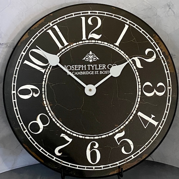 Large Wall Black Clock - Etsy