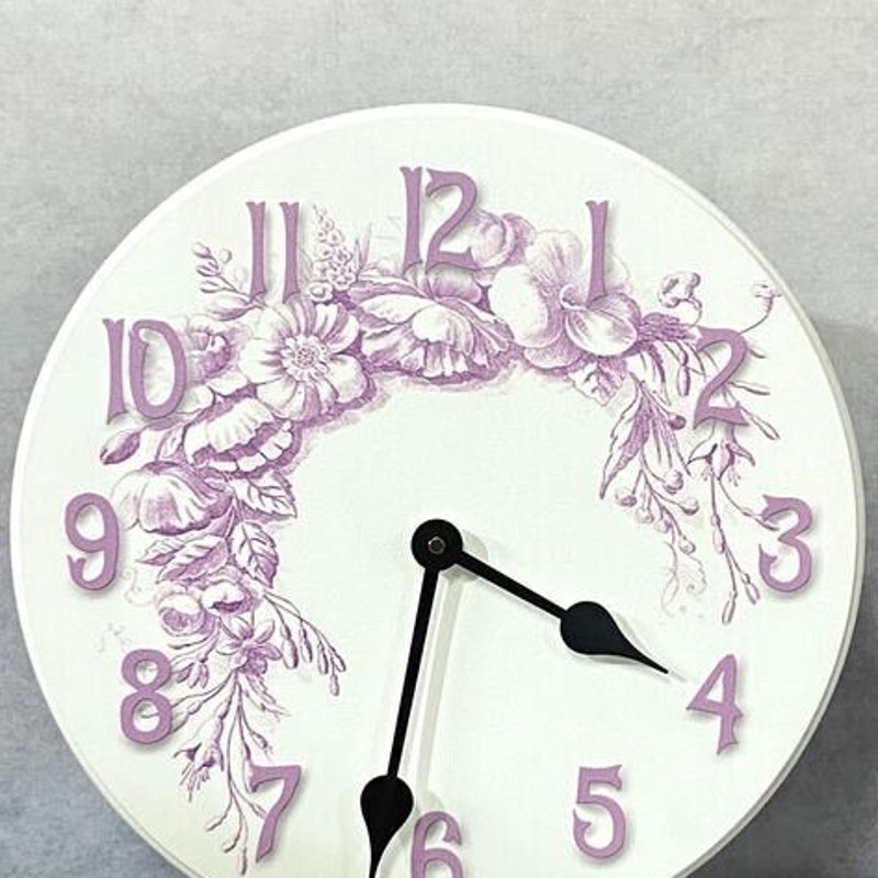 Purple Clock - Etsy