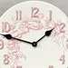 Shabby Chic Pink Wall Clock, 8 Sizes to Choose, Made in USA, Lifetime ...