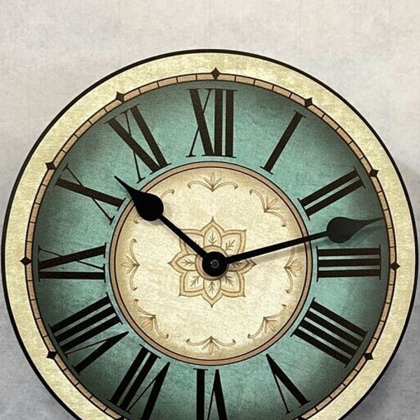 Teal Clock - Etsy