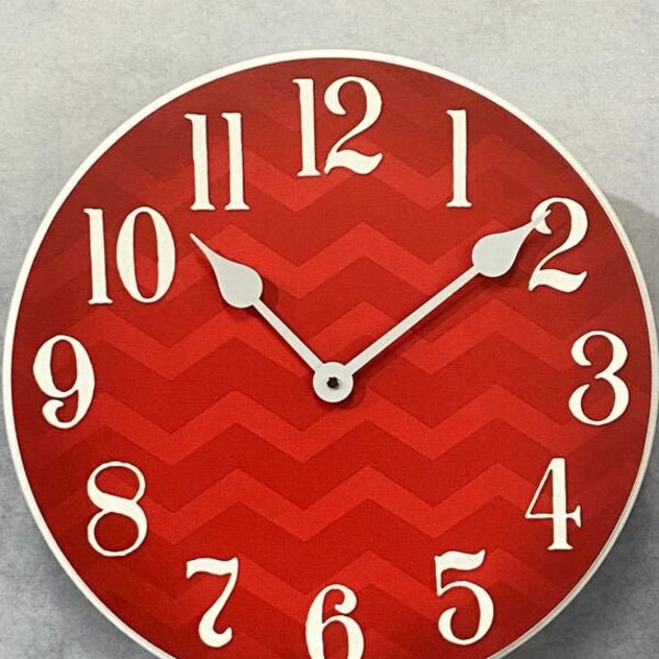 Chevron Wall Clock - Etsy