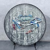 Beach Time Wall Clock, Choose Blue or Gray, 8 Sizes, SILENT Mechanism ...