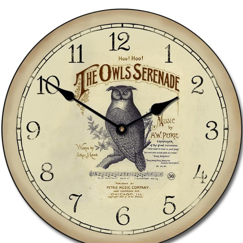Owl Clock - Etsy