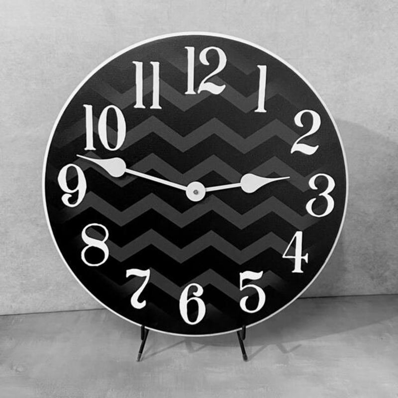 Chevron Wall Clock - Etsy