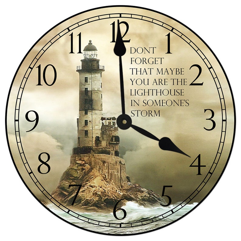Lighthouse Wall Clock 2 Large Wall Clock Choose From 8 - Etsy