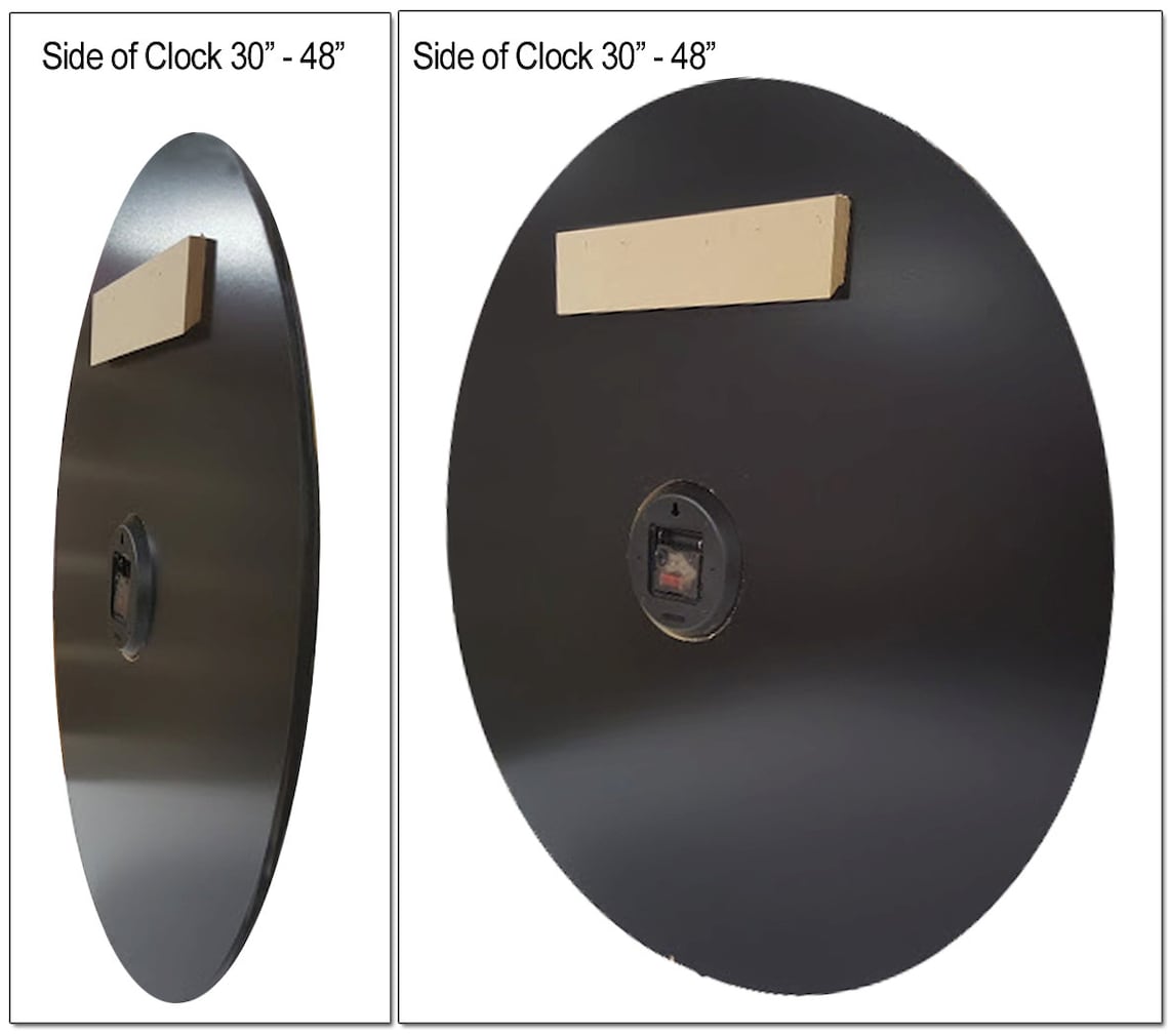 Wine Barrel Lid Clock Large Wall Clock Choose From 8 Sizes. - Etsy