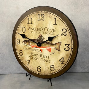 Fishing Wall Clock, 8 Sizes to Choose, Made in USA, Lifetime Warranty ...