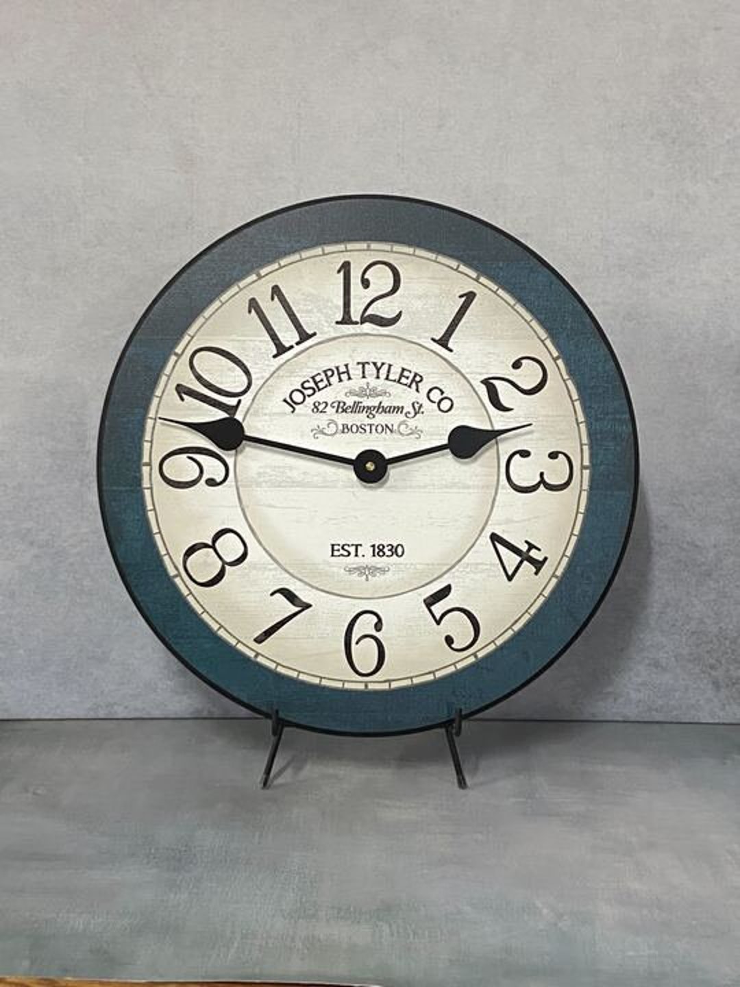 Bellingham Blue Wall Clock, 8 Sizes EXTRA QUIET, Lifetime Warranty ...