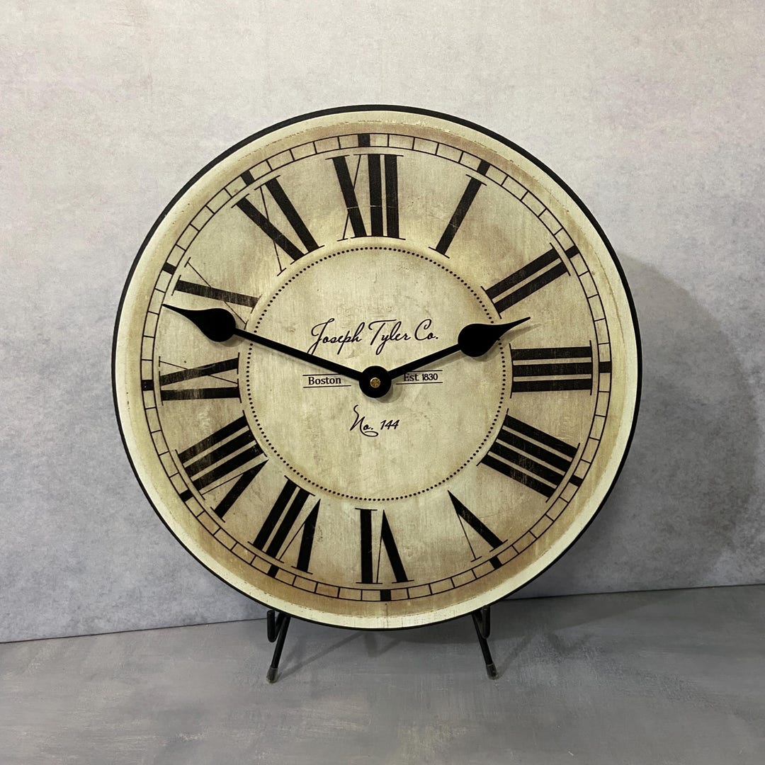 Parson Parchment Wall Clock, 8 Sizes!!, EXTRA Quiet Mechanism, Lifetime ...