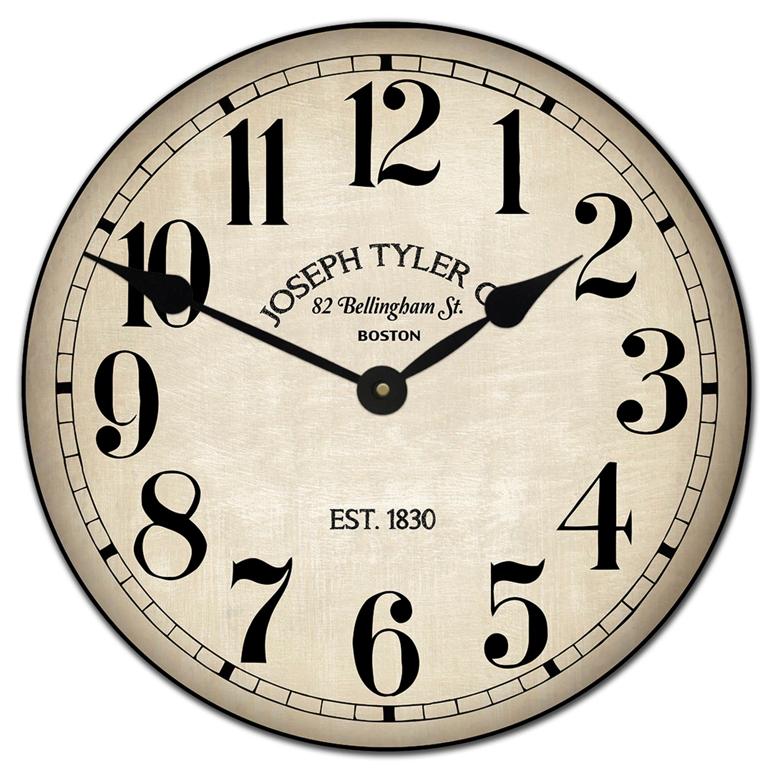 Hamilton Wall Clock Ultra Quiet Quartz Mechanism Free - Etsy