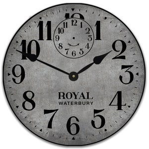9 Styles of Gray Clocks to Choose From, 8 Sizes!!, EXTRA Quiet ...