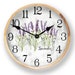 Lavender Wall Clock, 8 Sizes to Choose, Made in USA, Lifetime Warranty ...