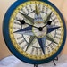 Compass Wall Clock Comes in 8 Sizes Extra Quiet Lifetime - Etsy