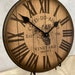 Wine Barrel Lid Clock, Large Wall Clock, Choose From 8 Sizes. Extra ...