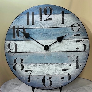 9 Blue Clock Styles to Choose, 8 Sizes!!, EXTRA Quiet Mechanism ...