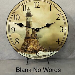 Lighthouse Wall Clock 2, Large Wall Clock, Choose From 8 Sizes. Extra ...