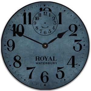 10 Navy Blue Clocks Styles, 8 Sizes!!, EXTRA Quiet Mechanism, Lifetime ...