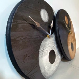 Zen Yin Yang Brown Wall Clock, 8 Sizes to Choose, Made in USA, Lifetime ...