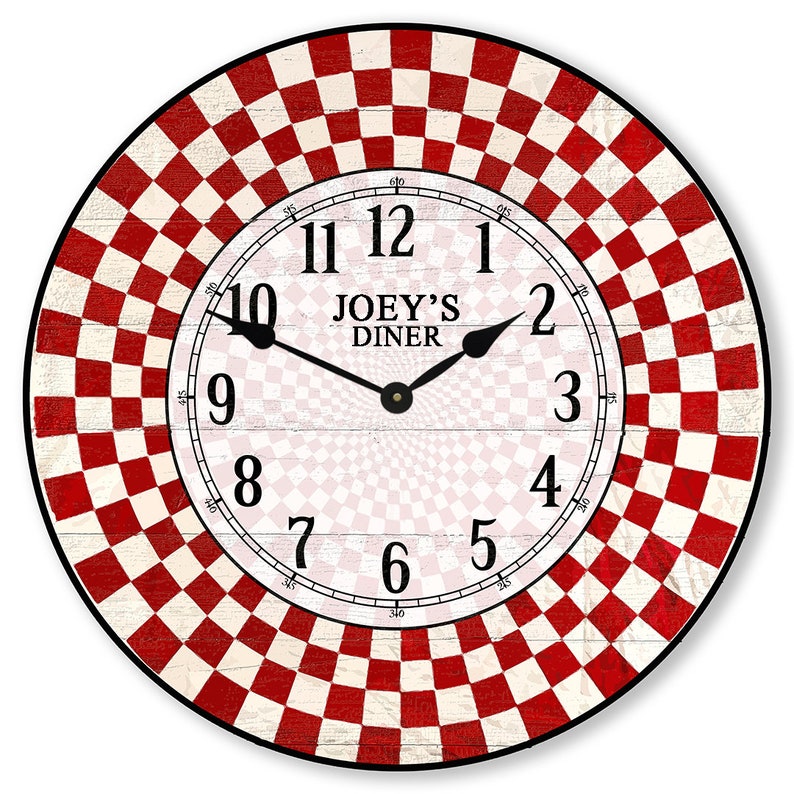 Fifties Diner Wall Clock 8 Sizes to Choose Made in USA - Etsy