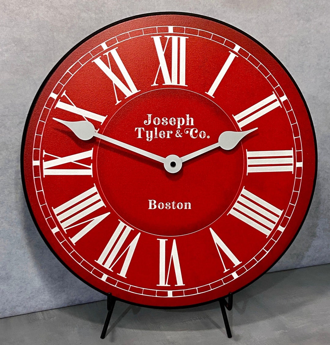 Classic Red Wall Clock, 8 Sizes!!, EXTRA Quiet Mechanism, Lifetime ...