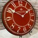 Red & White Wall Clock, 8 Sizes to Choose, Made in USA, Lifetime ...