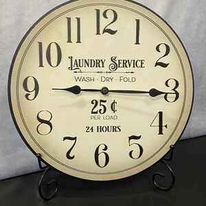 Laundry Room Wall Clock, 8 Sizes, Lifetime Warranty, Ultra QUIET - Etsy