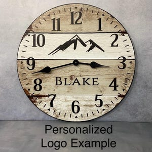 Rustic Barnwood Wall Clock, Large Wall Clock, Choose From 8 Sizes ...