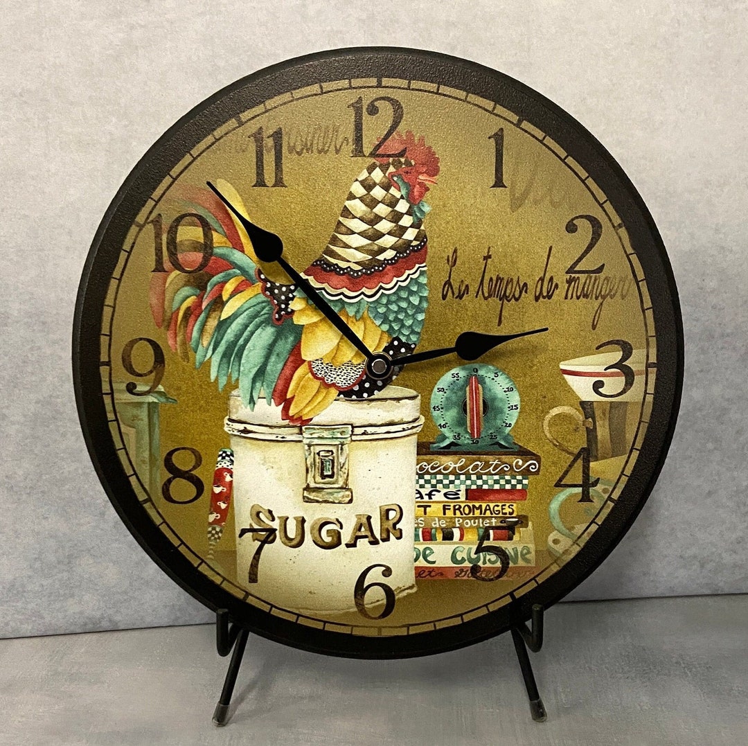 Sweet Hen Wall Clock, 8 Sizes, Lifetime Warranty, Quiet, Non-ticking ...