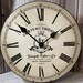 Chateau Thierry Parchment Wall Clock 8 Sizes Quiet - Etsy
