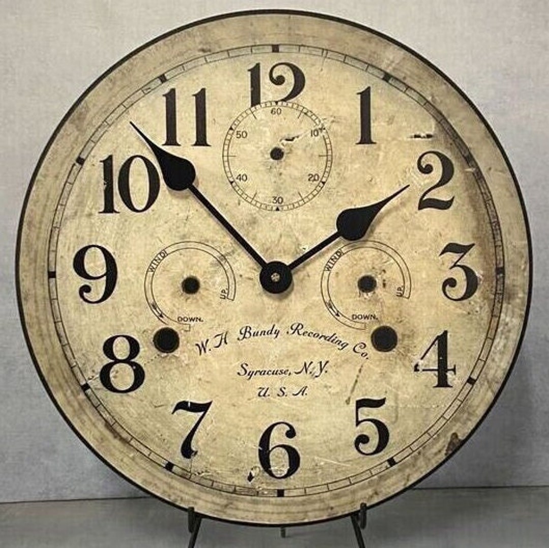 Bundy Wall Clock, 8 Sizes to Choose, Made in USA, Lifetime Warranty ...